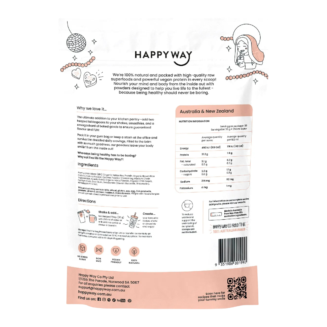 Shop HappyWay Vegan Protein Powder for Daily Nutrition | Aid Station