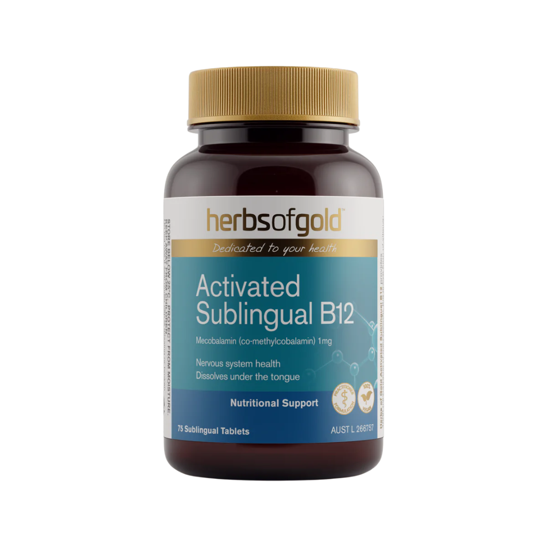 Buy Herbs of Gold Activated Sublingual B12 for Health Support | Aid Station
