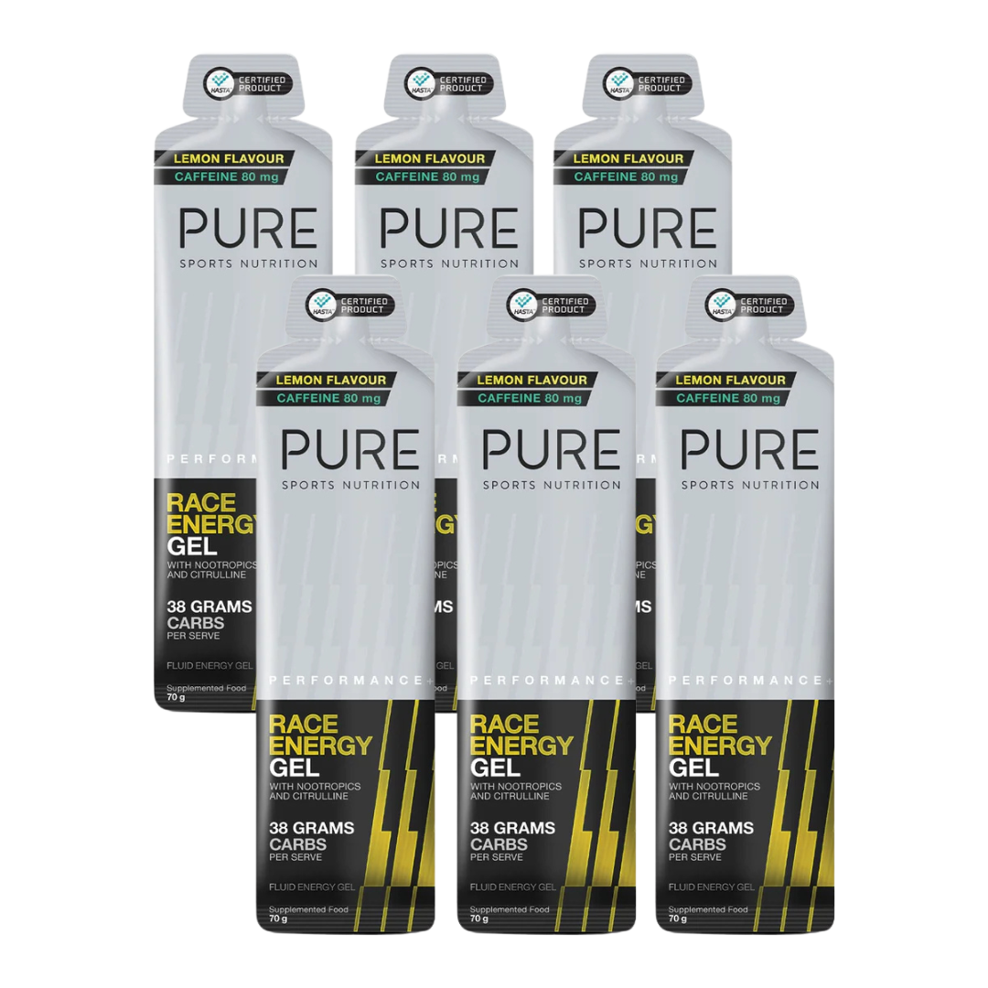 PURE Race Energy Gels – Carbs, Nootropics & Hydration | Aid Station