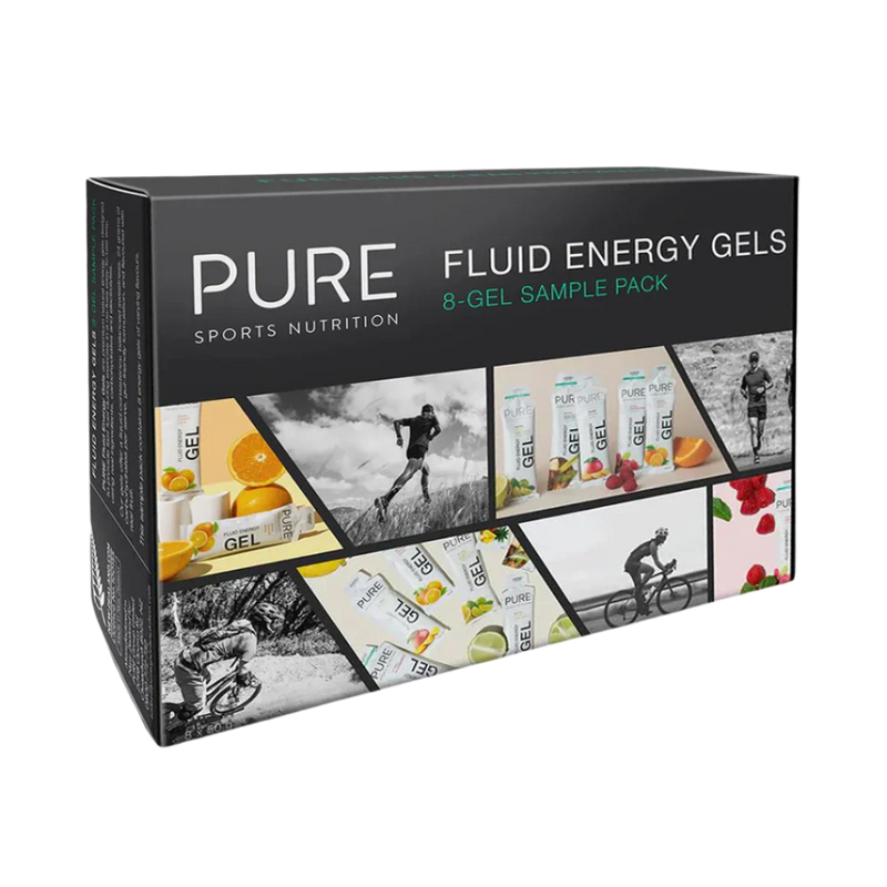 PURE Sports Nutrition - Fluid Energy Gels - 8 Gel Sample Pack – Aid Station