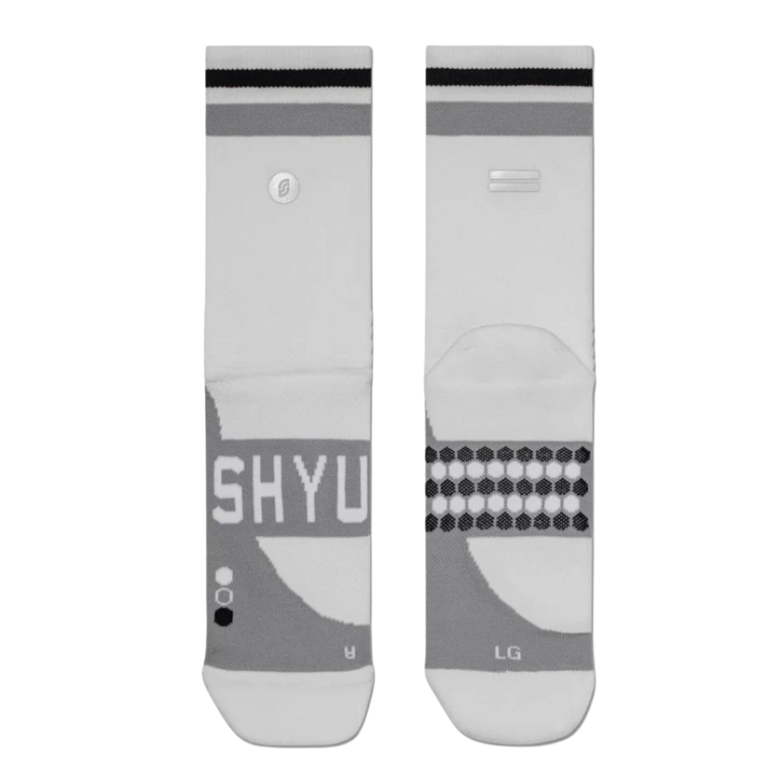 SHYU - Racing Socks - White/Grey/Black – Aid Station