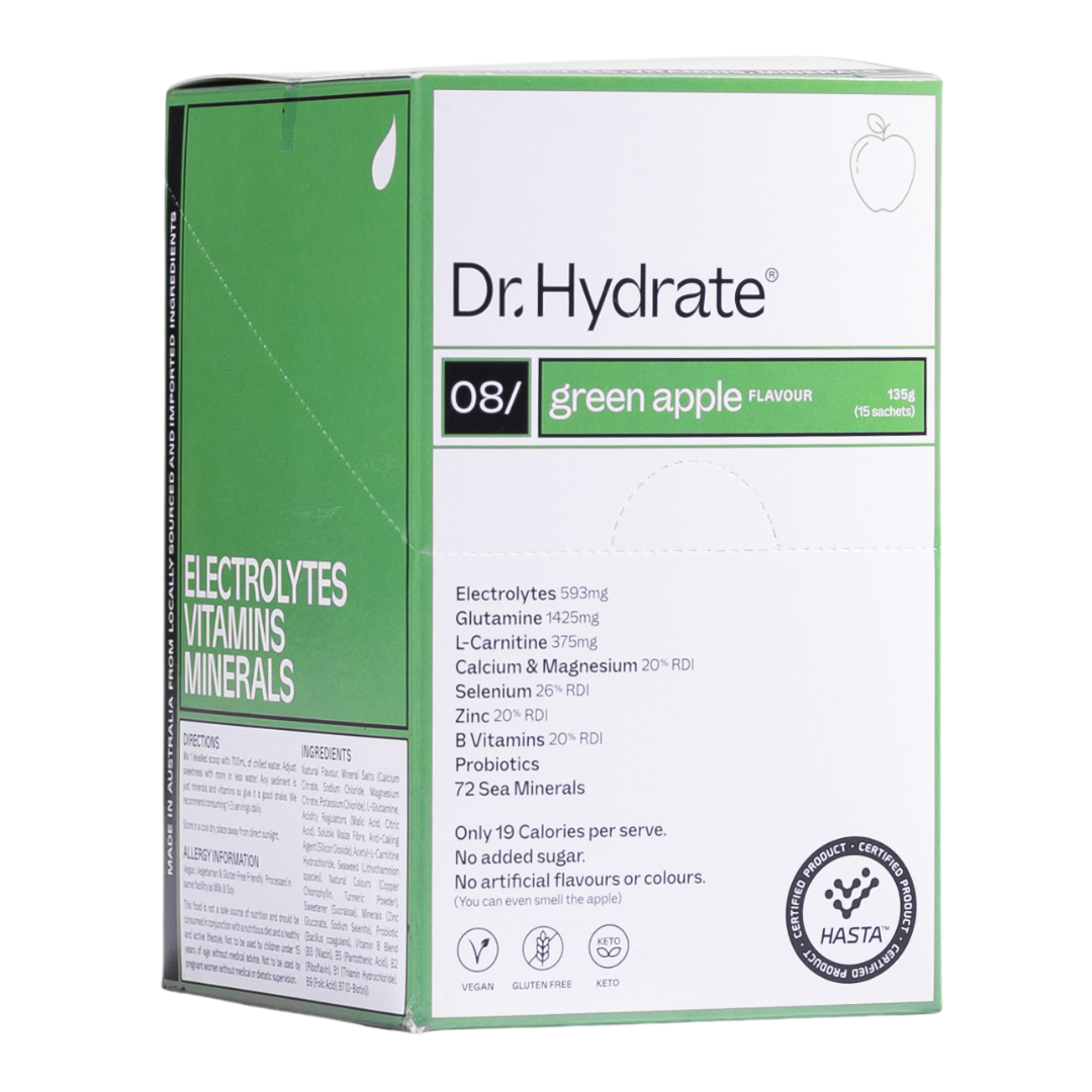 Dr. Hydrate Green Apple Hydration Sachet Powder | Aid Station