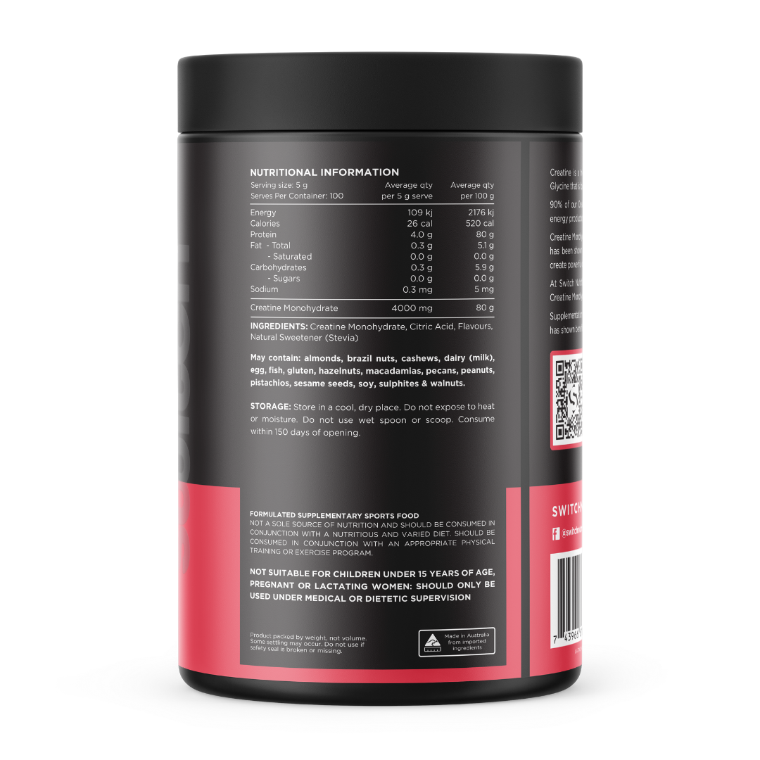Buy Switch Nutrition's Flavoured Creatine for Strength | Aid Station
