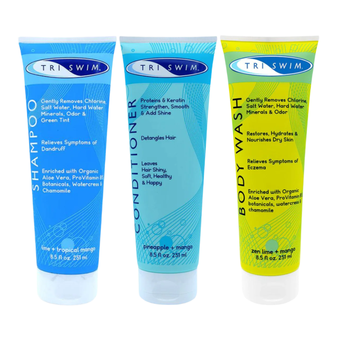 TRISWIM Shower Pack – Complete Chlorine Removal for Swimmers – Aid Station